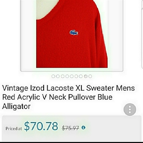 Lacoste | Sweaters | Vintage Izod Lacoste Collab V Neck Sweater | Poshmark
